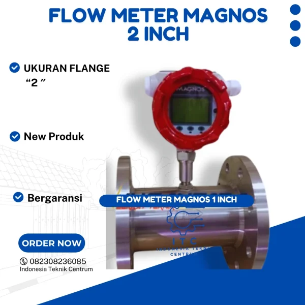 Digital Turbine Flow Meter Magnos 2 inch – Jual Flowmeter Jakarta